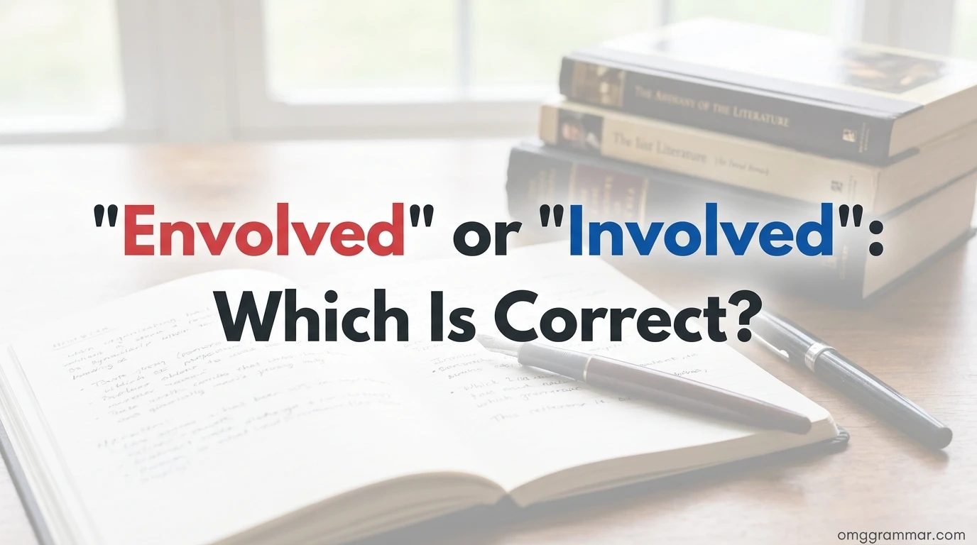 "Envolved" or "Involved": Which Is Correct?